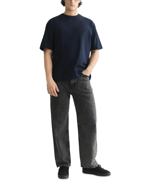 Scotch & Soda Delfts Blau Embroidered T-shirt