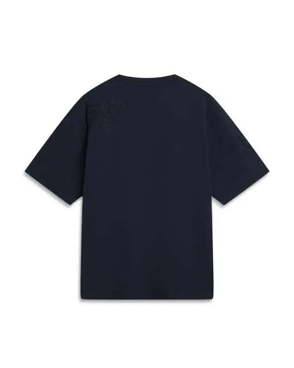Scotch & Soda Delfts Blau Embroidered T-shirt