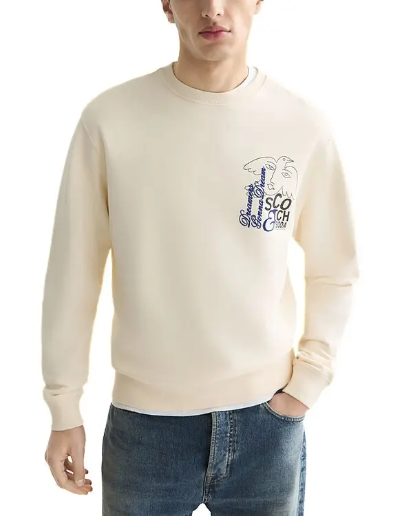 Scotch & Soda Graphic Crewneck Sweatshirt