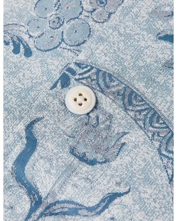 Scotch & Soda Delfts Blau Jacquard Graphic Shirt