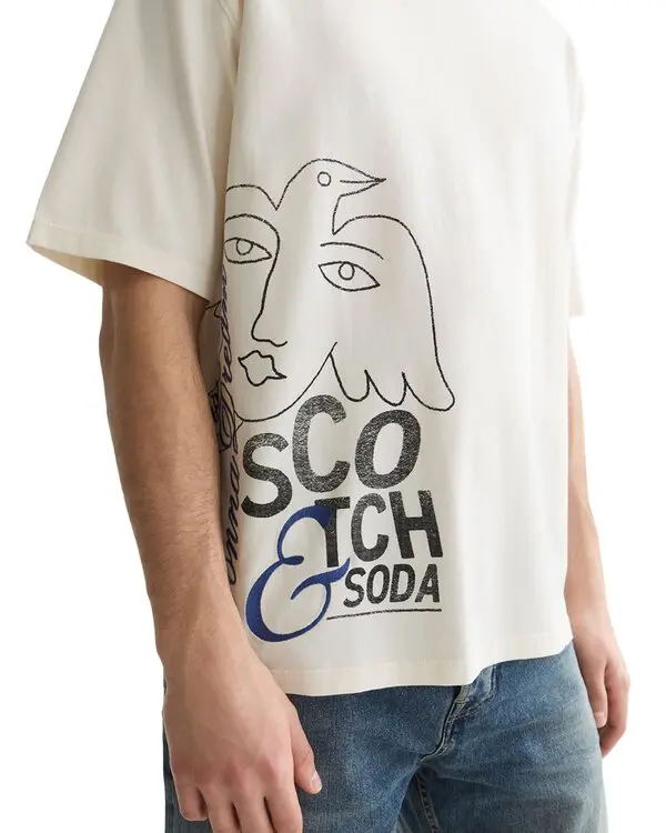 Scotch & Soda Worked Out Logo T-shirt