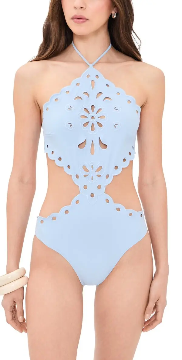 Cult Gaia Laidie Cutout One Piece Swimsuit - Coastal
