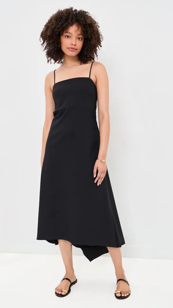 LA LIGNE Drape Back Midi Dress