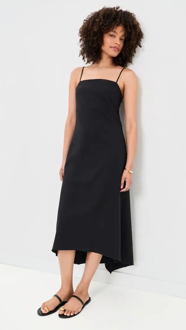 LA LIGNE Drape Back Midi Dress