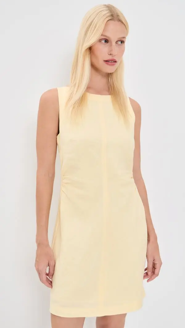 Madewell Boat Neck Linen Mini Dress
