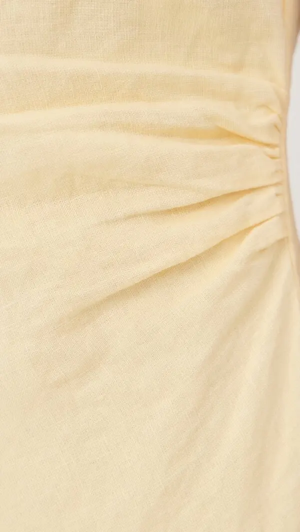 Madewell Boat Neck Linen Mini Dress