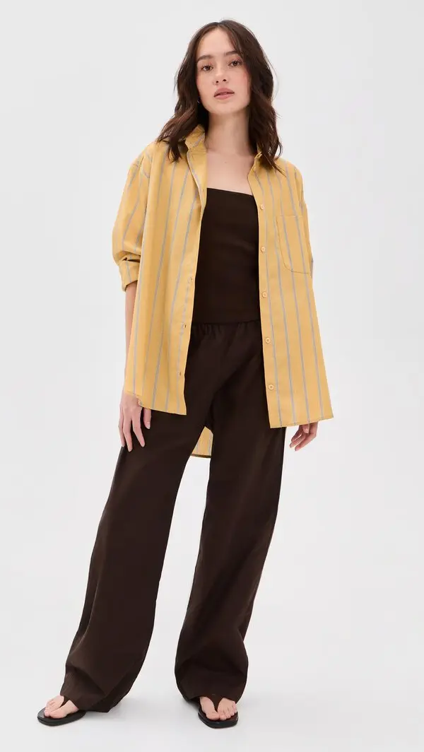 Donni. Poplin Wide Leg Pants