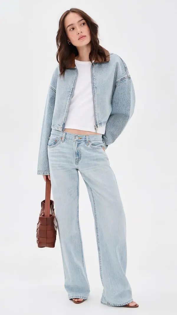 SEROYA Coop Jacket With Denim Trim