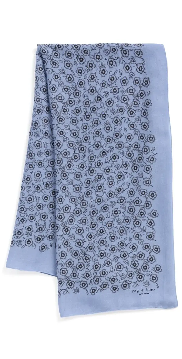 Rag & Bone Mel Floral Scarf - Taupe Floral