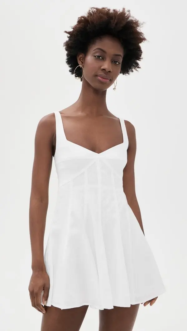LoveShackFancy Nabi Dress - White
