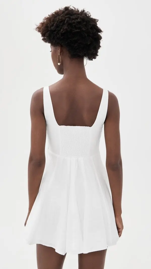 LoveShackFancy Nabi Dress - White
