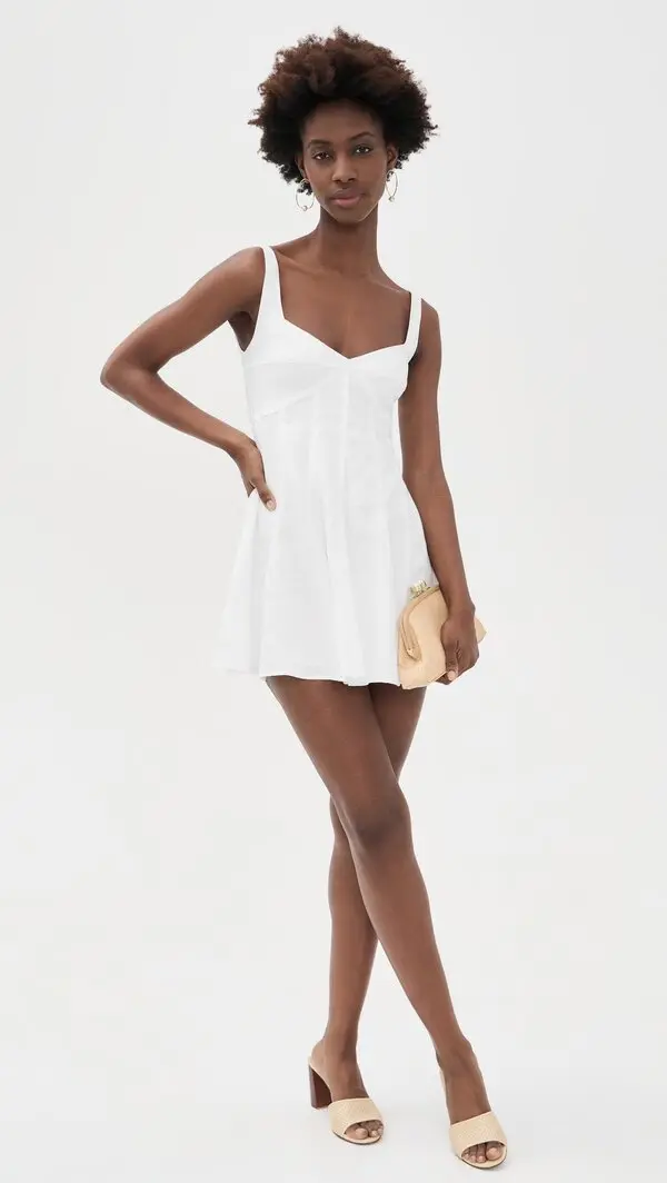 LoveShackFancy Nabi Dress - White