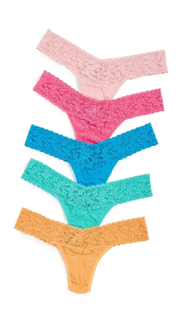 Hanky Panky Signature Lace Low Rise Thong 5 Pack