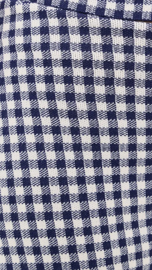 Good American The Keepsake Skort In Gingham Checks