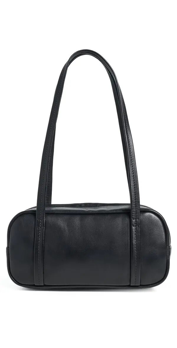ST. AGNI Petit Dual Zip Shoulder Bag - Black