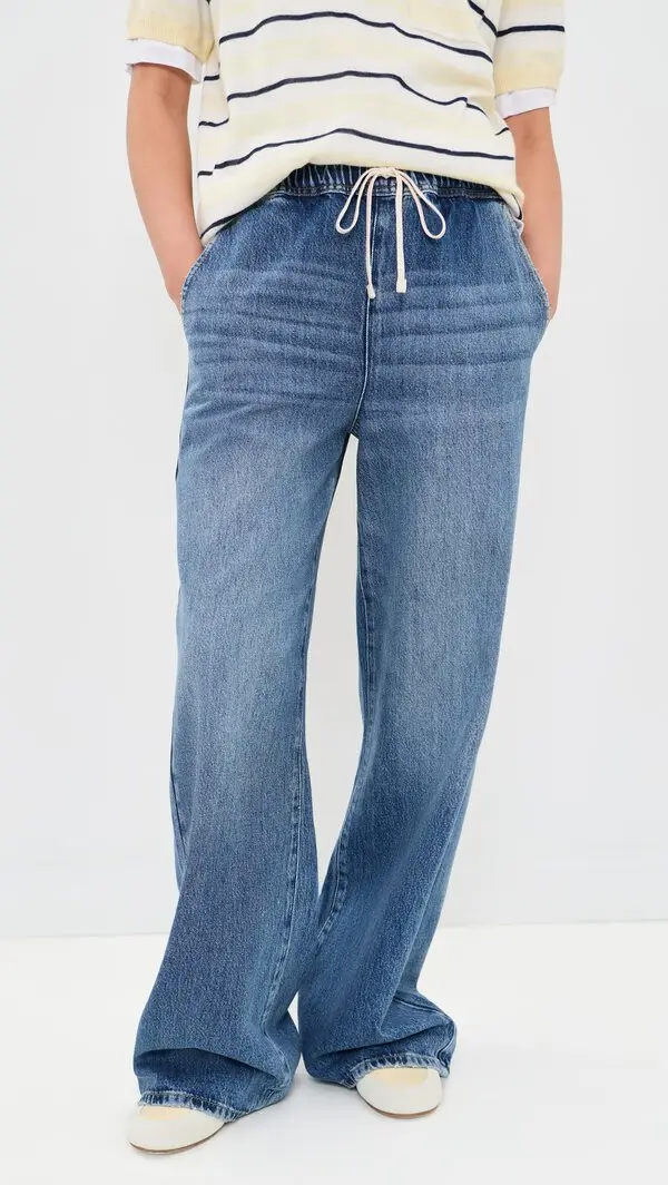LA LIGNE Elastic Waist Jeans