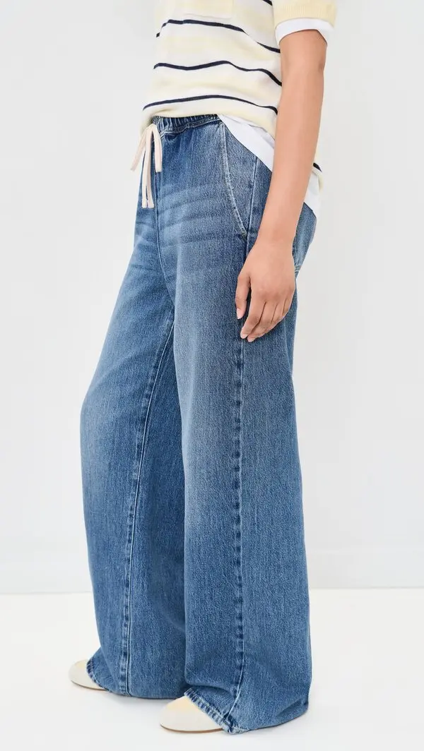 LA LIGNE Elastic Waist Jeans