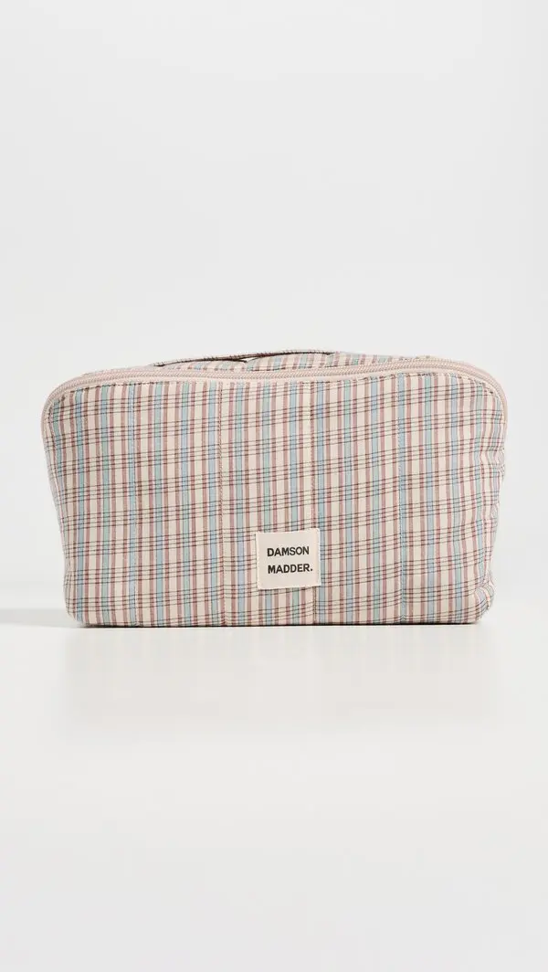 DAMSON MADDER Large Check Wash Bag
