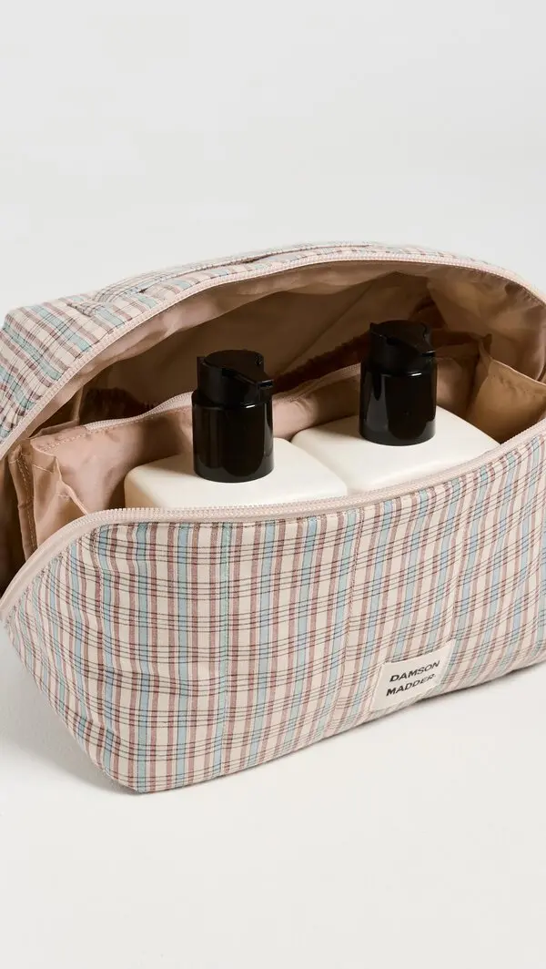 DAMSON MADDER Large Check Wash Bag
