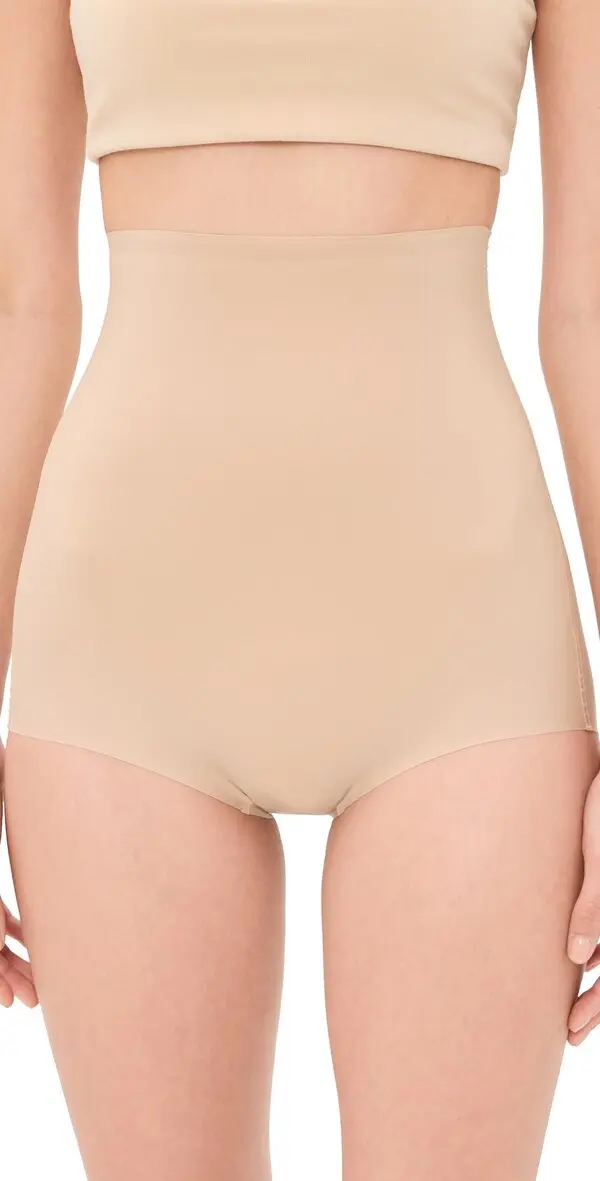 Commando Zone Smoothing High Waisted Briefs - Beige