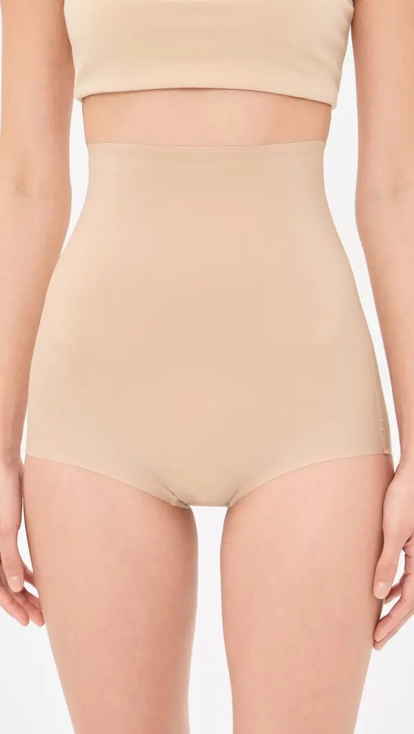 Commando Zone Smoothing High Waisted Briefs - Beige