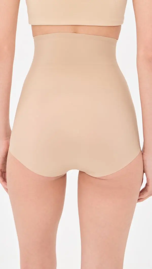 Commando Zone Smoothing High Waisted Briefs - Beige