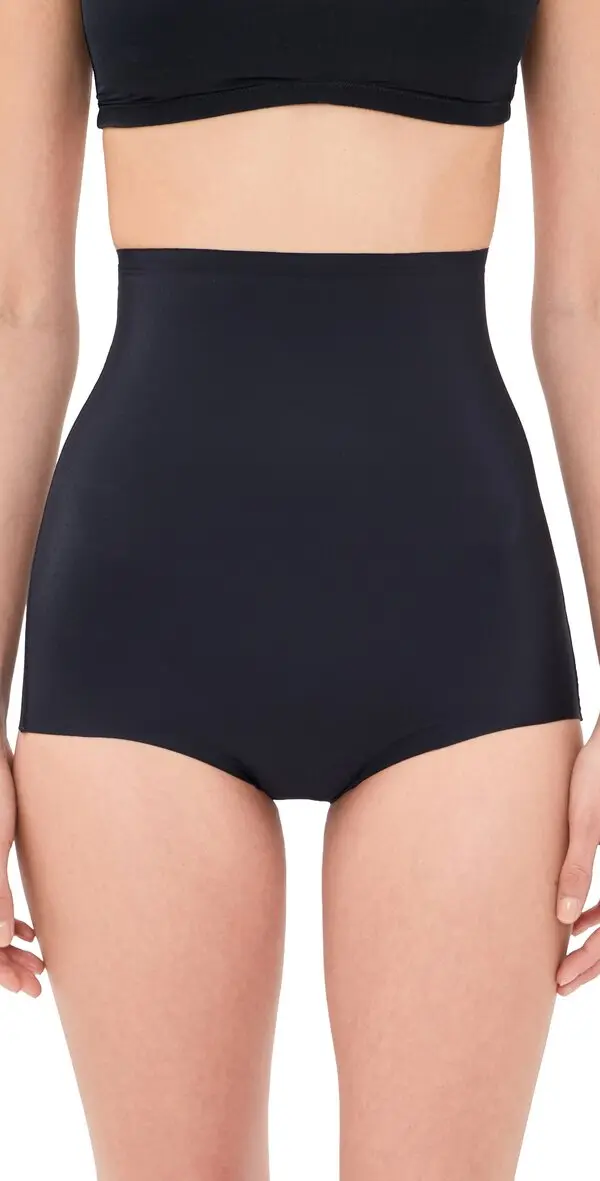 Commando Zone Smoothing High Waisted Briefs - Black