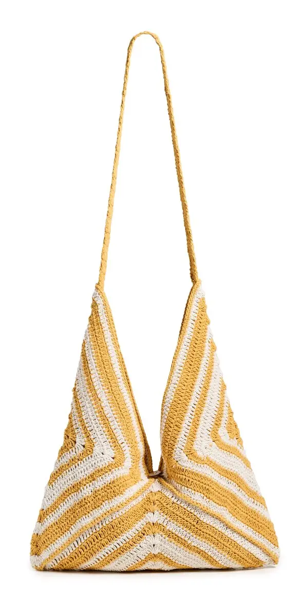 Faherty Brand Riviera Crochet Bag - Daylily