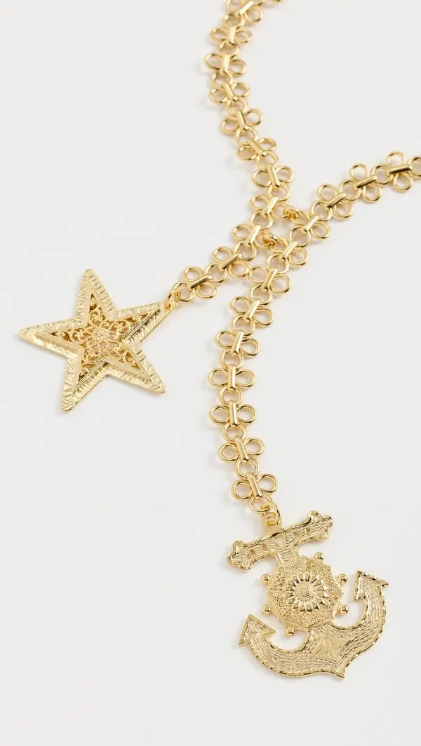 Brinker & Eliza Star And Anchor Necklace