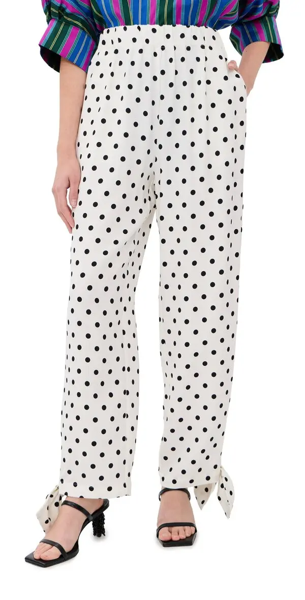 CARO EDITIONS Coco Pants - White Big Dots