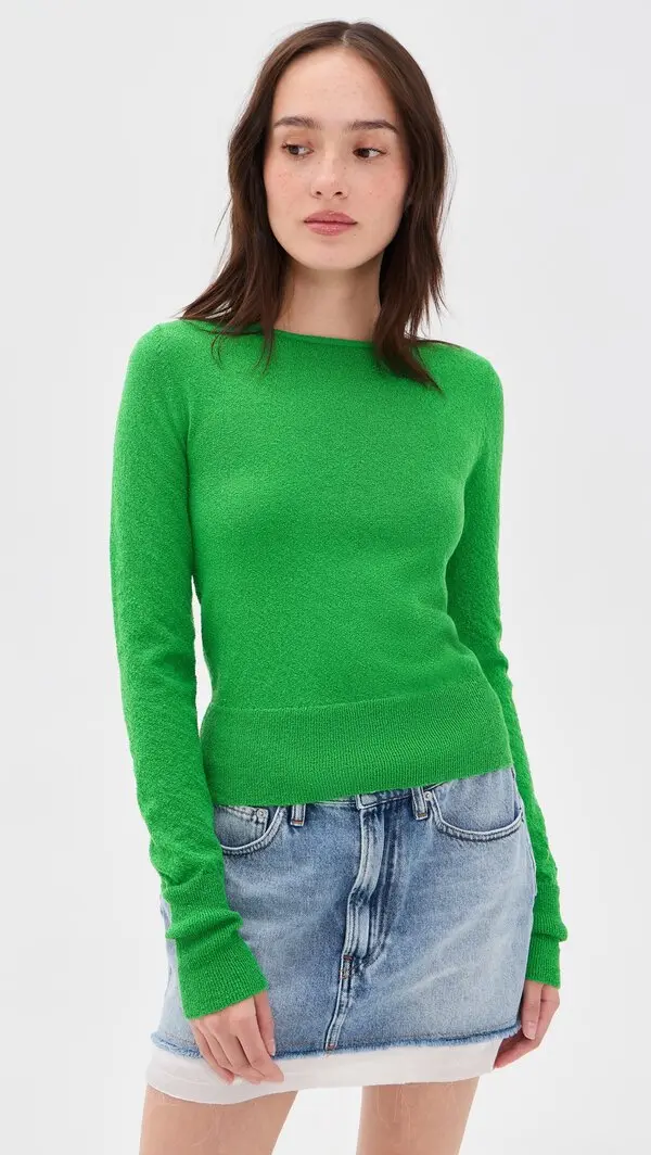AKNVAS Lily Lace-up Knit Top