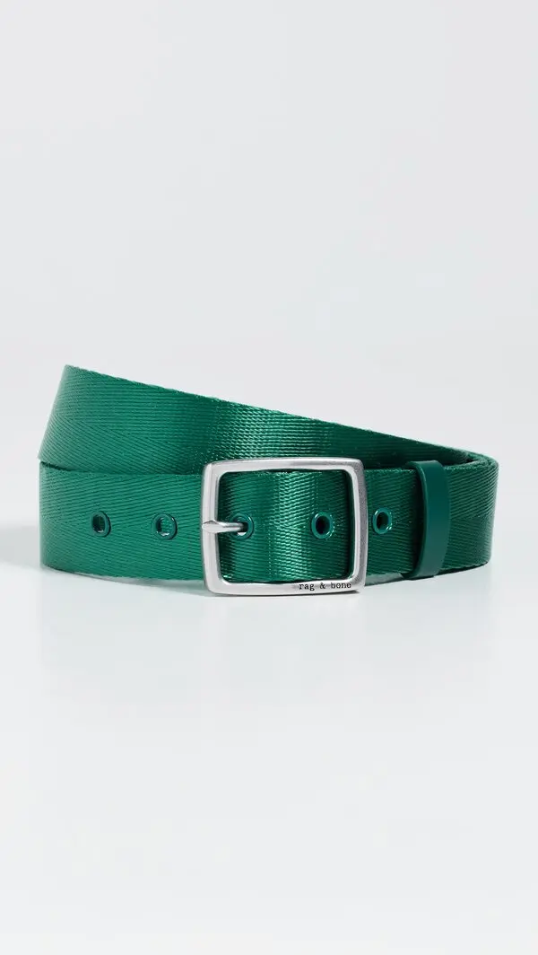 Rag & Bone Sport Boyfriend Belt - Emerald