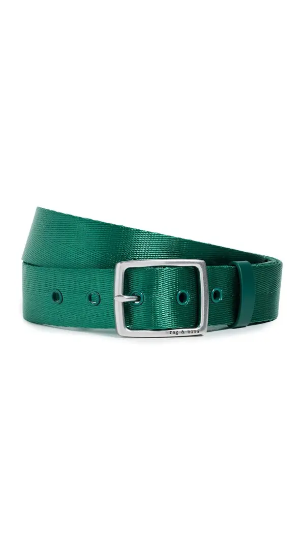 Rag & Bone Sport Boyfriend Belt - Emerald