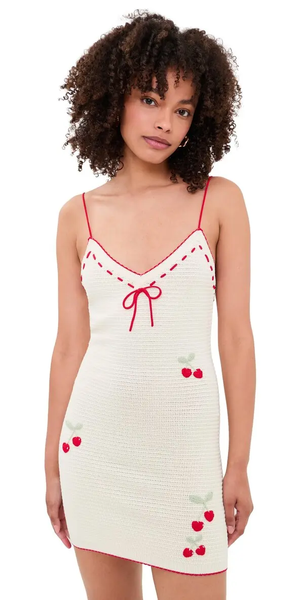 LoveShackFancy Yelena Dress - Cherry Sail