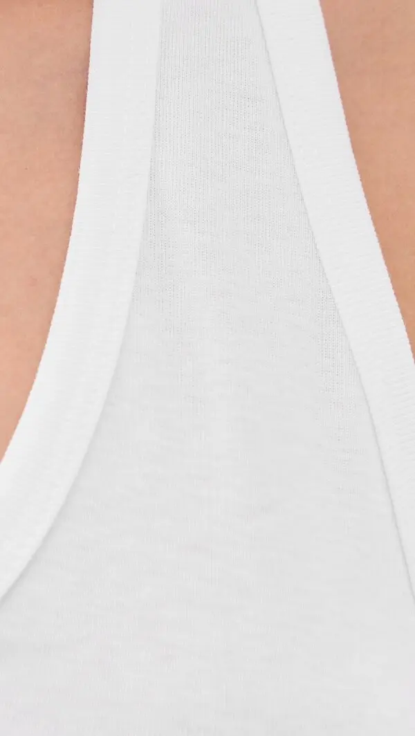 A.L.C. Ari Halter Neck Tank Top - White