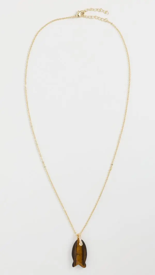 ADINA EDEN Fish Pendant Necklace