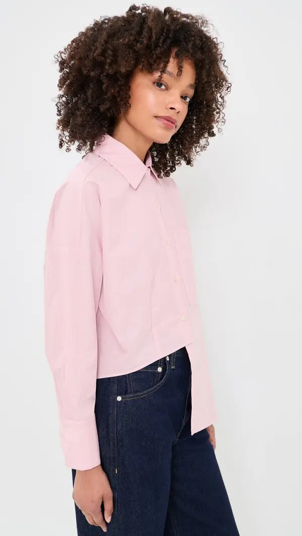 Secular Carter Striped Poplin Button-down Shirt