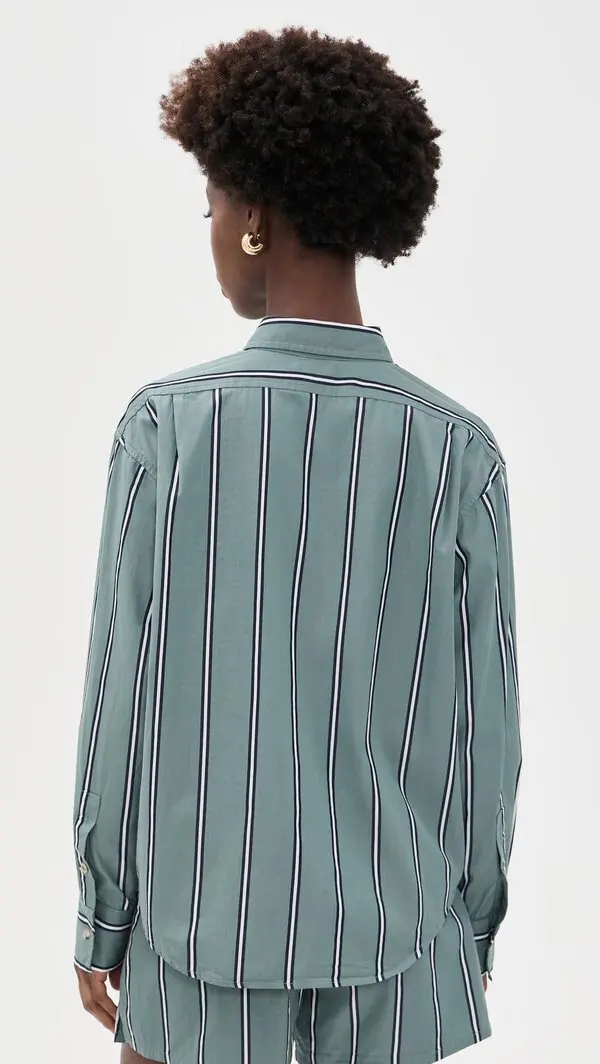 Donni. Pop Stripe Shirt - Sage