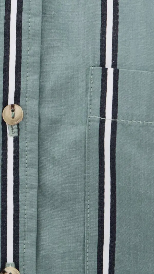 Donni. Pop Stripe Shirt - Sage