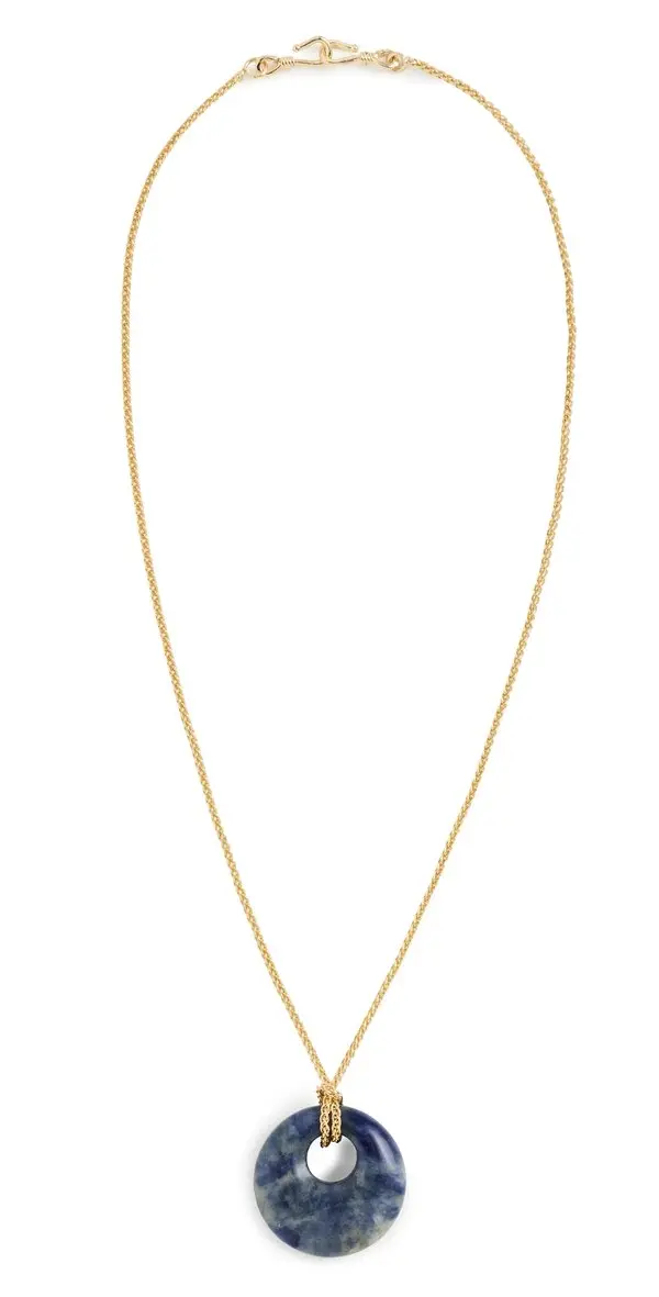Shashi Pendant Rope Chain Necklace - Lapis