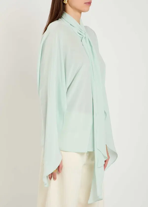 Stella McCartney Tie-effect Silk Shirt