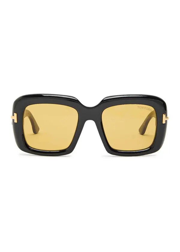 TOM FORD Square Frame Sunglasses - Black