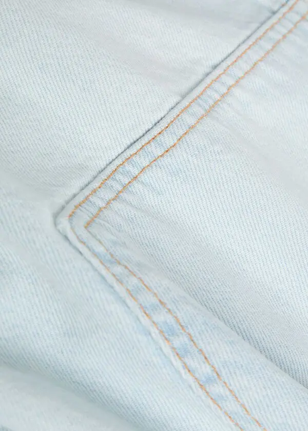 AGOLDE Laria Pieced Barrel-leg Jeans - Light Blue