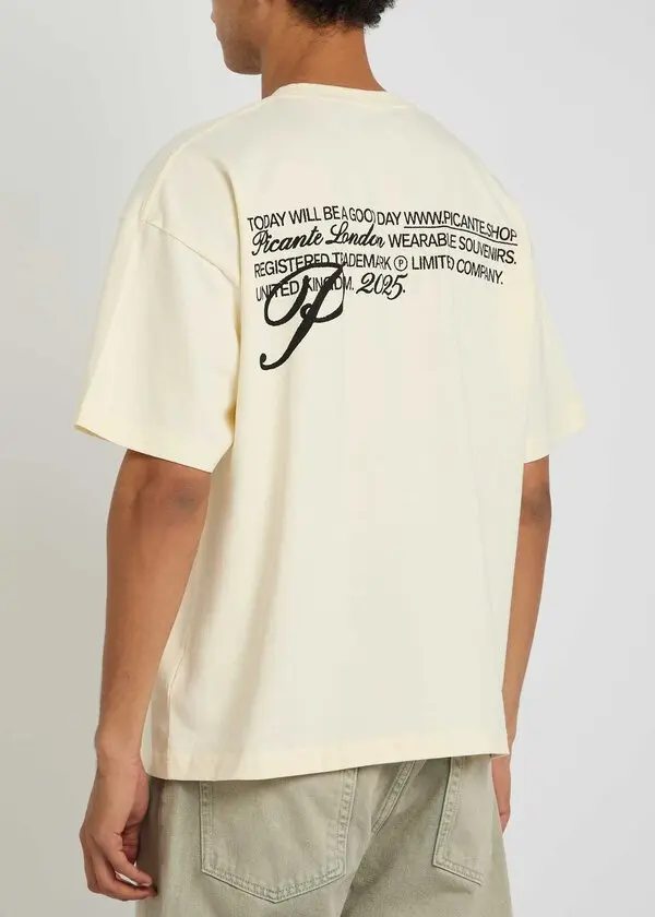 PICANTE Gallery Logo Cotton T-shirt