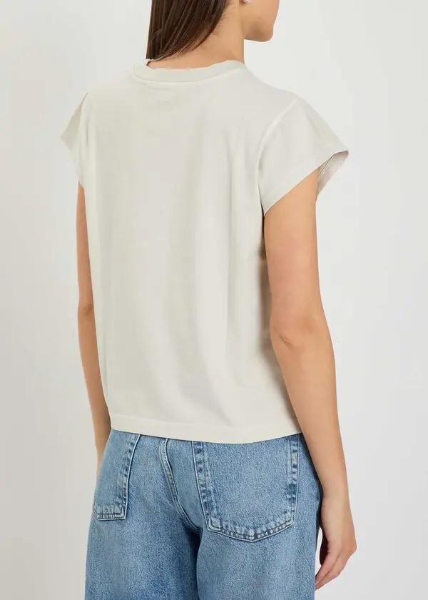 AGOLDE Bryce Cotton T-shirt - Off White