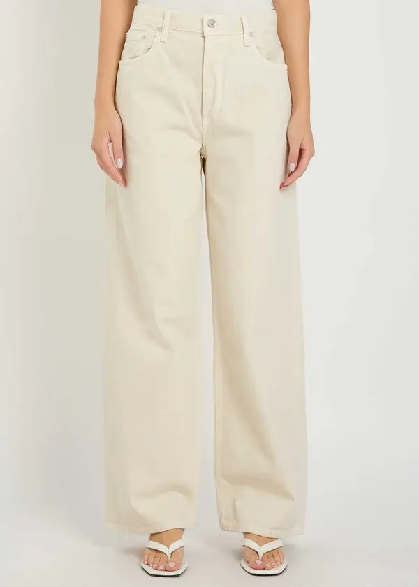 AGOLDE Low Slung Baggy Wide-leg Jeans - Light Brown
