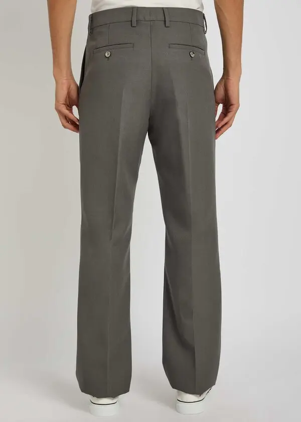 AMI Paris Straight-leg Wool Trousers