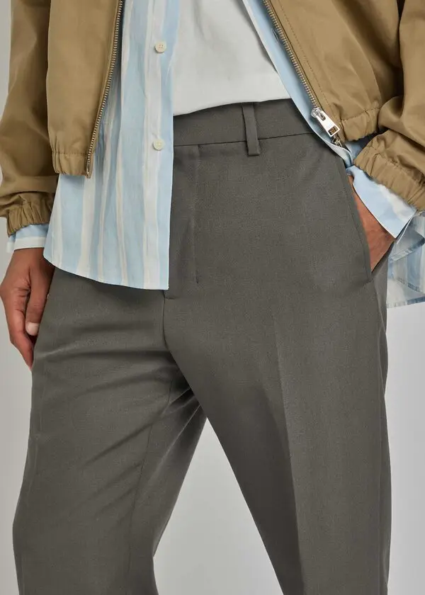 AMI Paris Straight-leg Wool Trousers