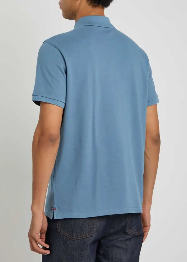 Moncler Logo-appliquéd Piqué Cotton Polo Shirt