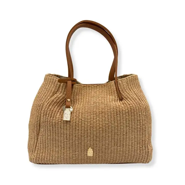 FRANCHETTI BOND Raffia Tote